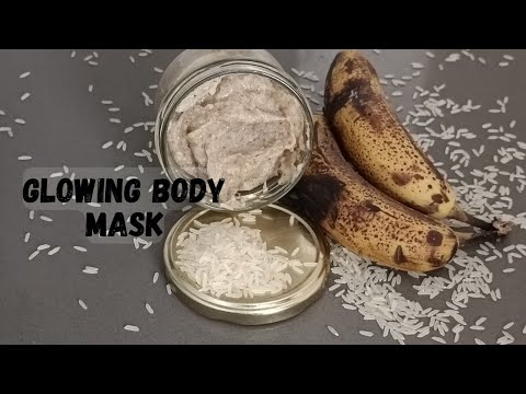 Banana peel rice face and body mask