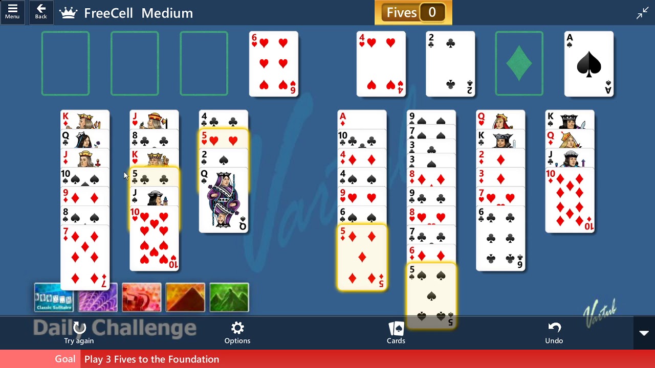 Microsoft Solitaire Collection - FreeCell [Medium] | June 2nd 2020 ...