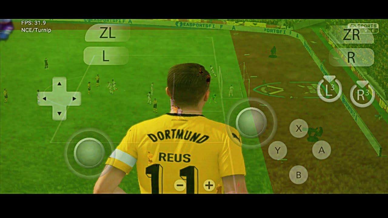 FIFA 23 Yuzu emulator Android Real Madrid vs Borussia Dormunt - YouTube