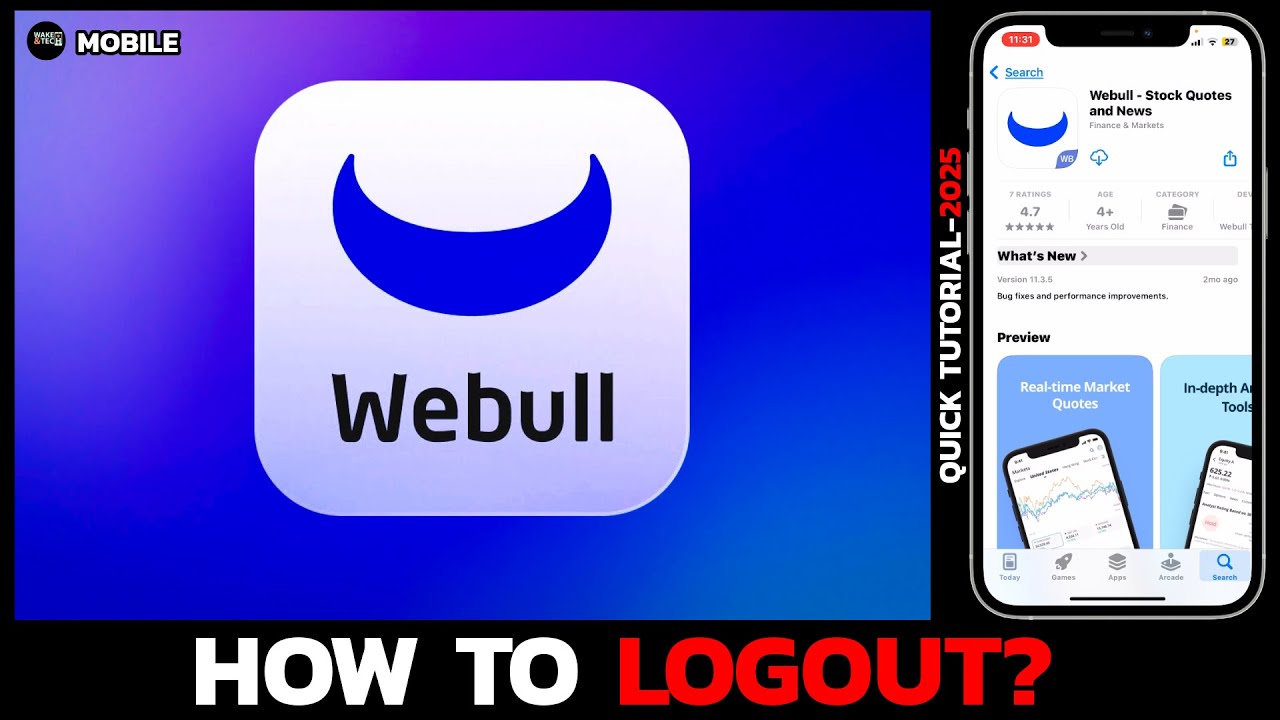How to Logout of Webull App – Step by Step Guide - YouTube