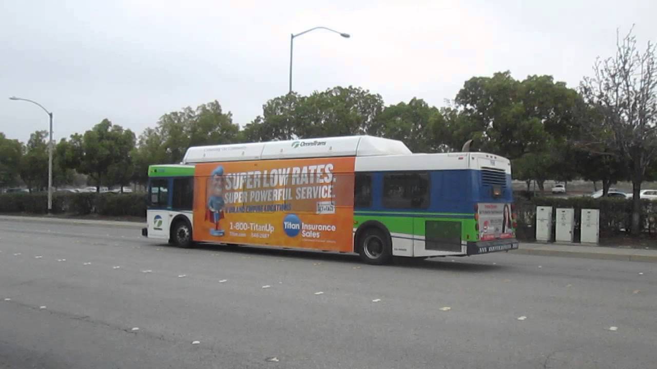 Omnitrans 2003 New Flyer C40LF #0166 Pull Off From Montclair Transit ...