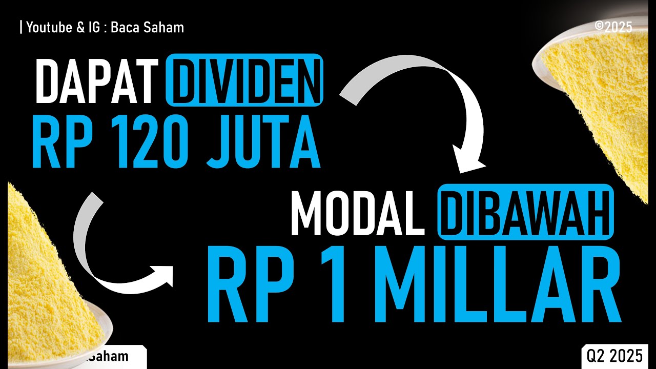 Dapat Dividen Rp 120 Juta dengan Modal Dibawah Rp 1 Milliar - YouTube
