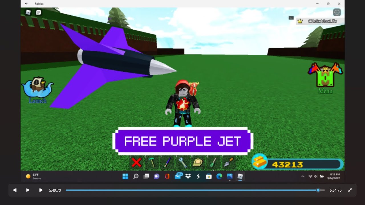 FREE PURPLE JET!!!/ Build a Boat for Treasure - YouTube