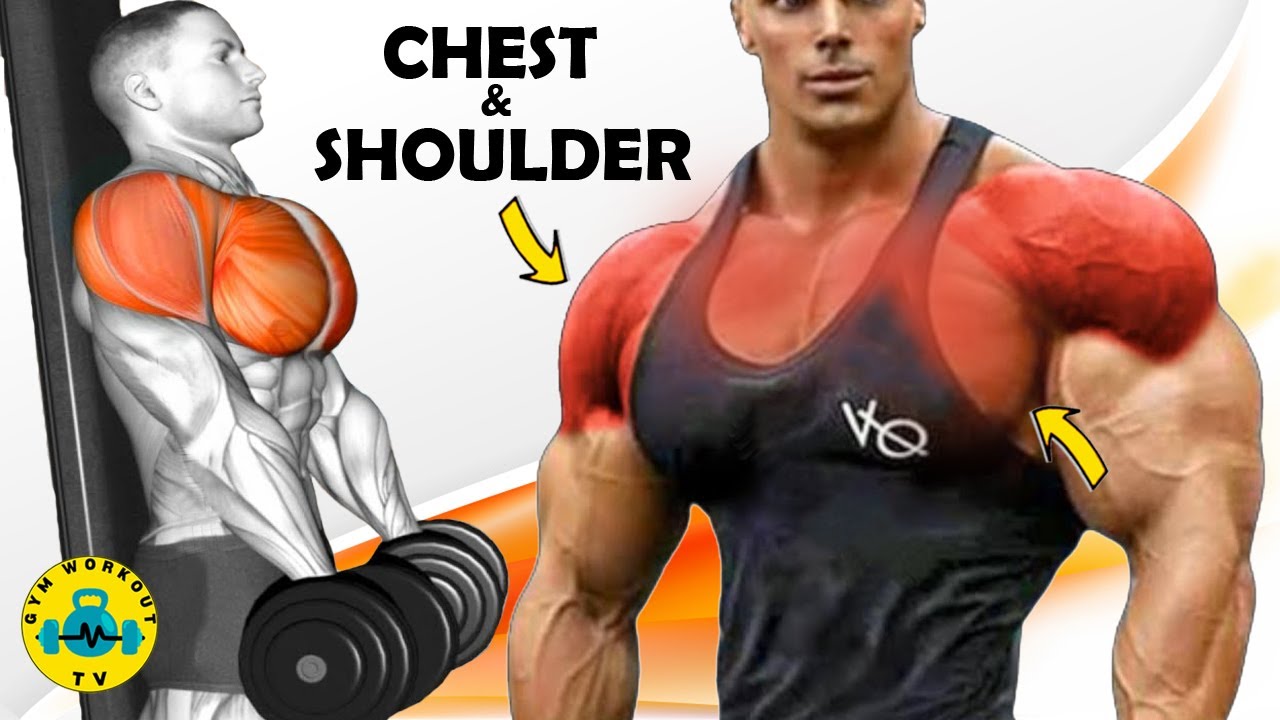 Chest and Shoulders Workout at gym | Best Chest Shoulder Workout at Gym ...