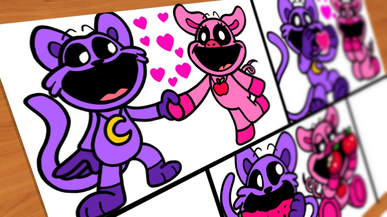 Drawing Love Story CatNap & Picky Piggy Poppy Playtime Chapter 3 - YouTube