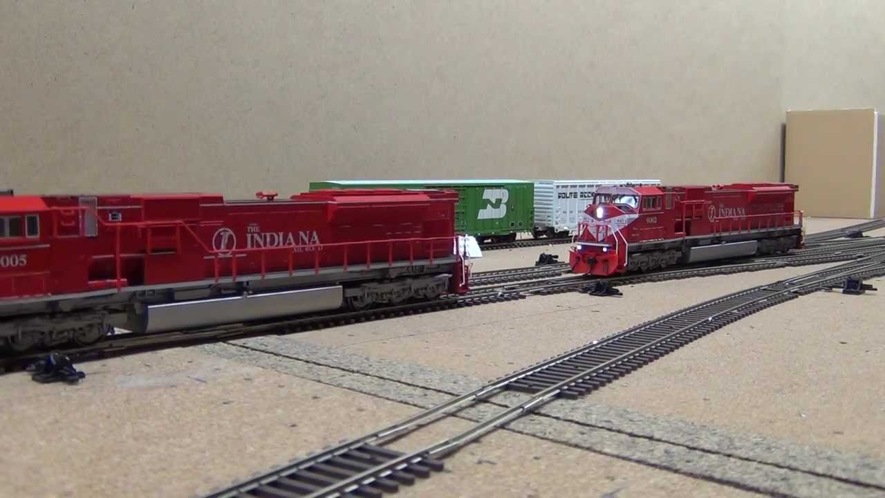 Indiana Railroad SD90MACs 9005 and 9002 - YouTube