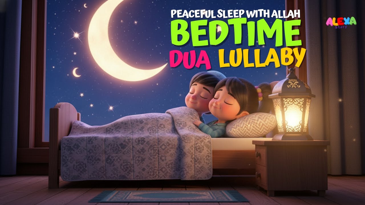 Bedtime Dua Lullaby 🌙 | Islamic Song for Kids | Peaceful Sleep with ...