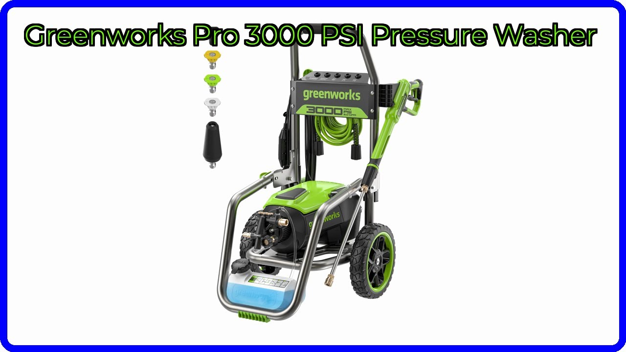 REVIEW (2026): Greenworks Pro 3000 PSI Pressure Washer. ESSENTIAL ...