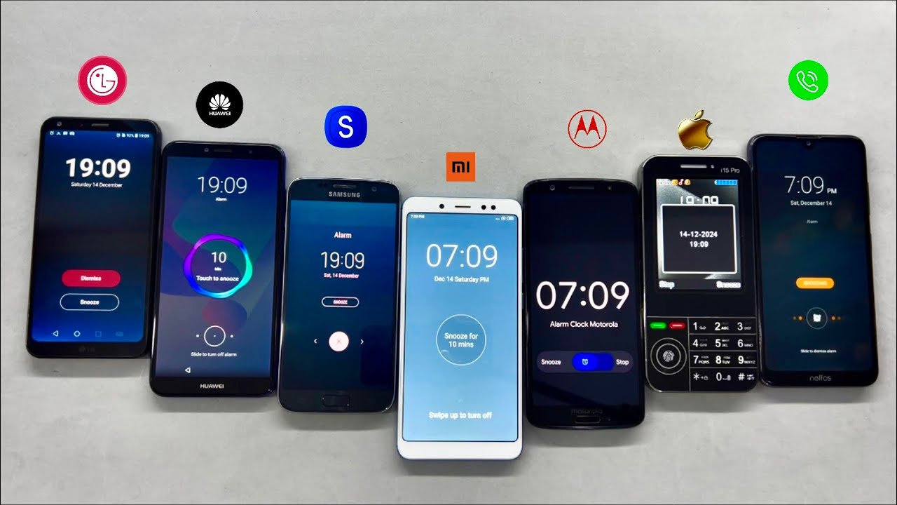 Cool Phone Alarm Clock LG Q6 + Huawei Y5 + Samsung S7 + Xiaomi N5 ...
