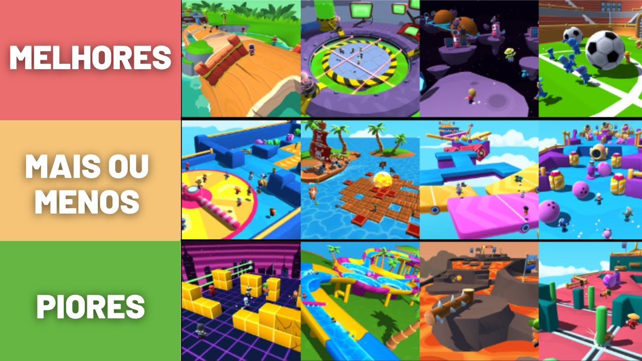 Tier List dos Melhores Mapas do Stumble Guys - YouTube