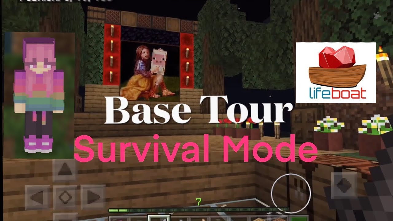 Minecraft Lifeboat Survival Mode Server SM Beautiful Secure Base Tour ...