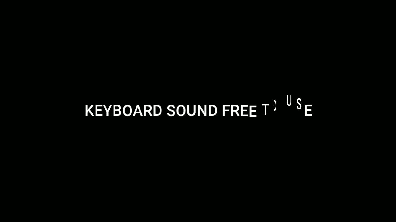 keyboard typing sound - YouTube