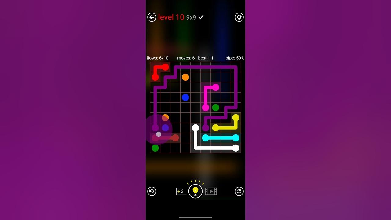 FLOW FREE MANIAS 9x9 LEVEL 10 COMPLETE SOLUTION #android #games #level ...