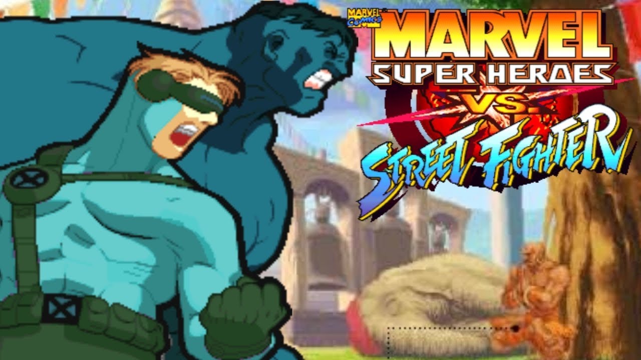 Marvel Super Heroes Vs Street Fighter - Hulk & Cyclops - YouTube