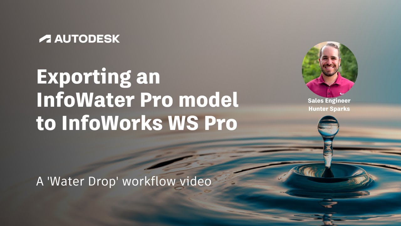 Exporting an InfoWater Pro model to InfoWorks WS Pro - YouTube