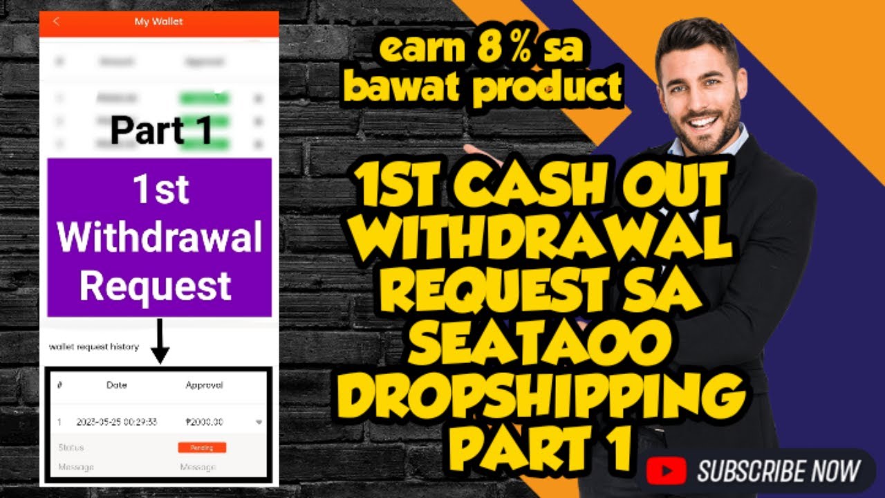 1ST CASH OUT WITHDRAWAL REQUEST SA SEATAOO DROPSHIPPING USING BPI ...