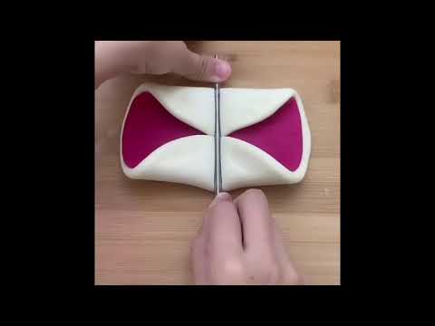13 Creative Bread Dough Crafting  White Purple Flower #shorts 2