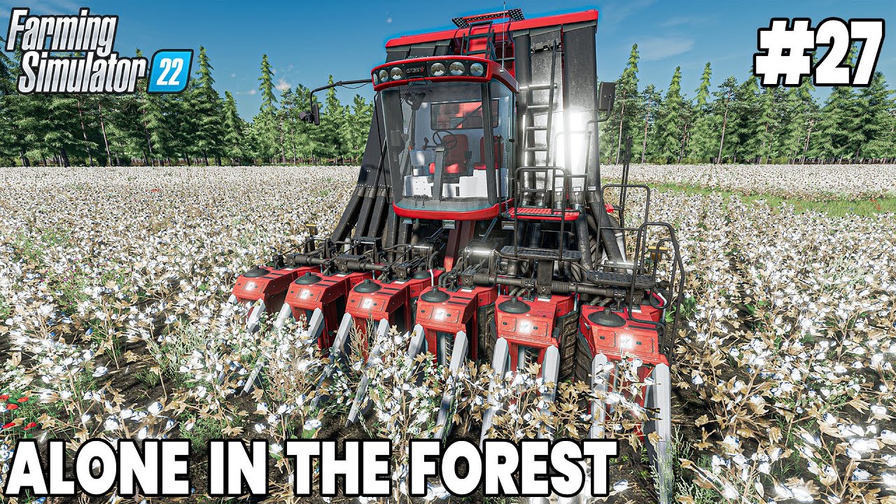 Renting a 432,000$ Equipment to Harvest FOREST COTTON - Farming ...