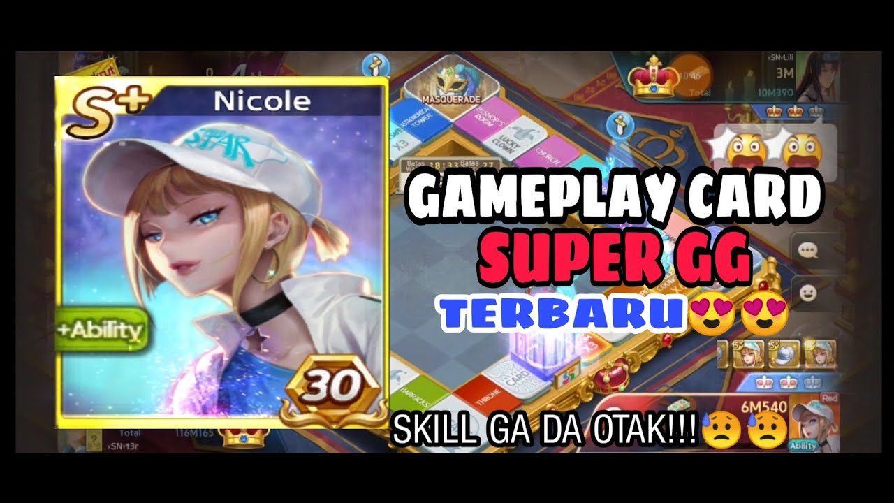 GAMEPLAY CARD SUPER GG TERBARU S+ NICOLE | LINE LETS GET RICH | Akl ...