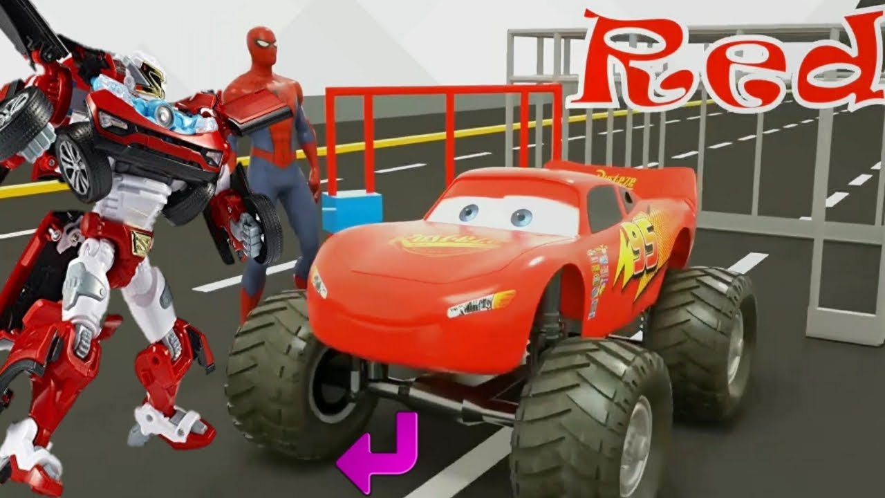 Learn Colors Cars with Spiderman for Kids | Learn Street Vehicles for ...