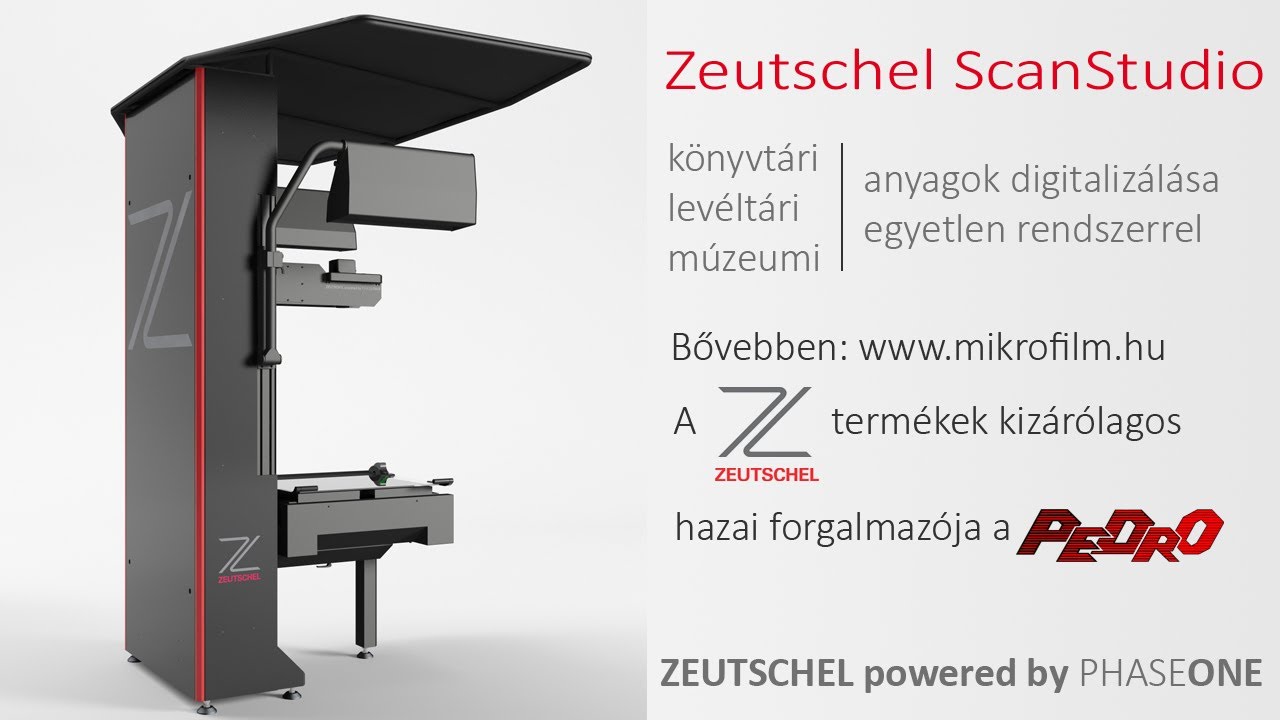 Zeutschel ScanStudio - könyvtárak, levéltárak, múzeumok komplex ...