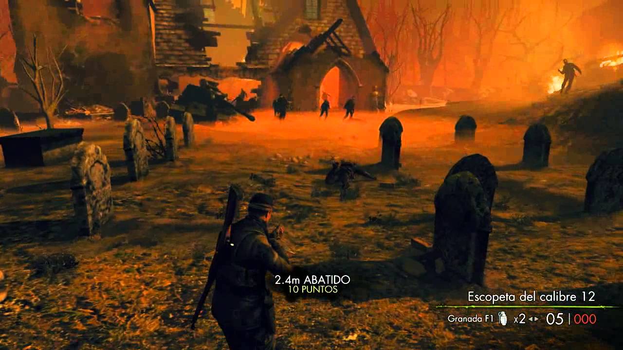 gameplay sniper elite nazi zombie army 2 - YouTube