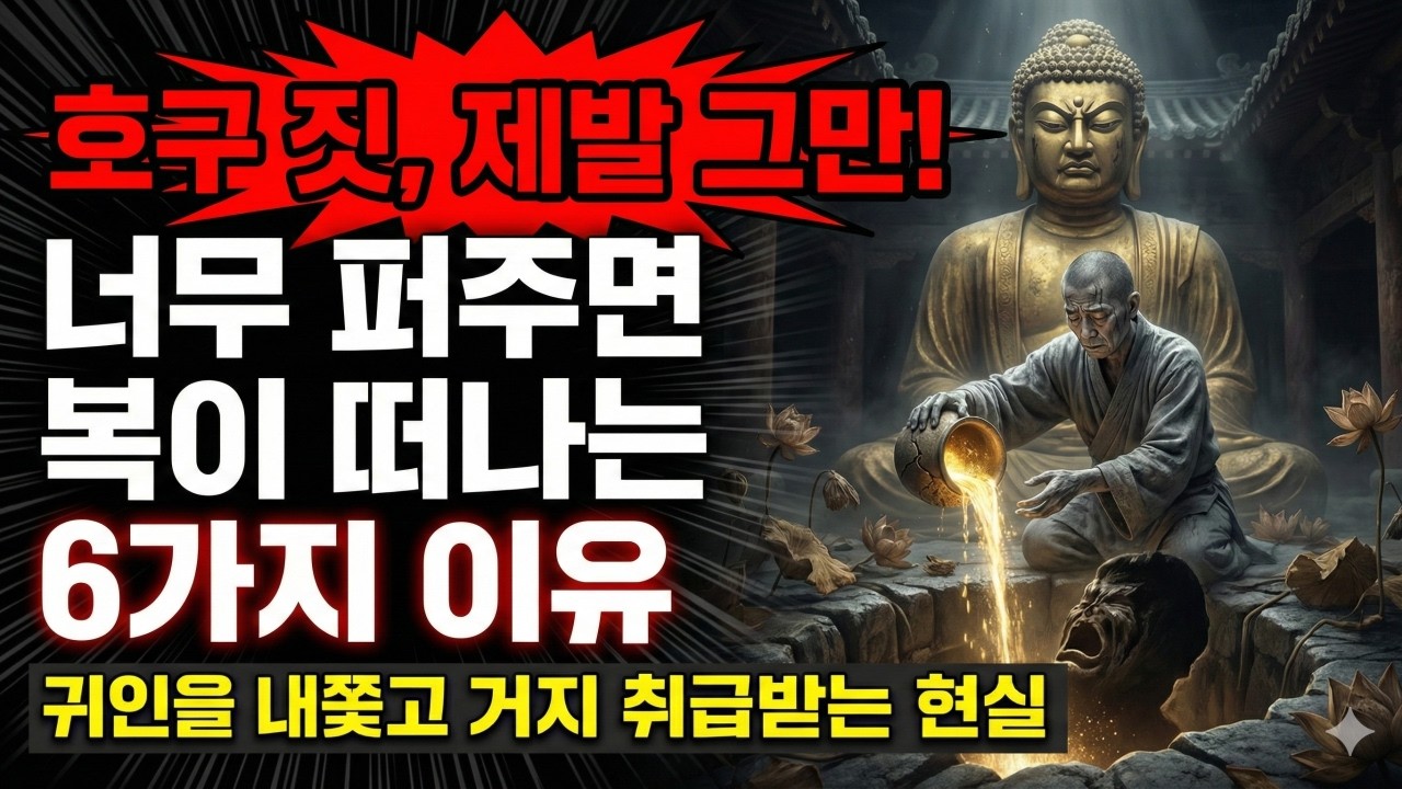 "제발 호구 짓 좀 그만하세요" 사람에게 너무 잘해주면 오히려 귀인이 떠나고 거지 발싸개 취급받는 소름 돋는 이유 6가지 ...