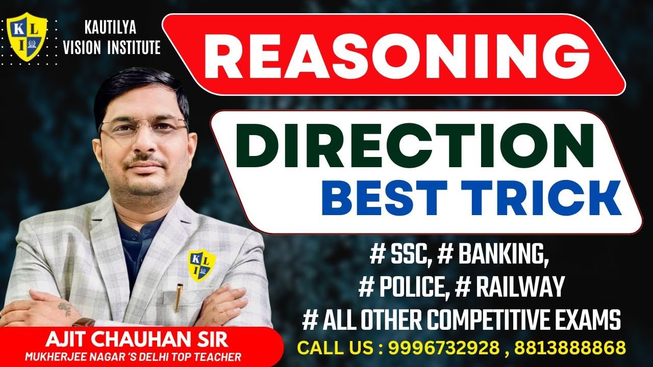 "Direction Made Easy with Ajit Sir | Short Tricks| Kautilya Vision ...