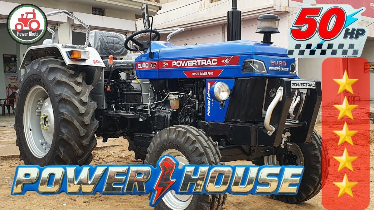 Powertrac Euro 47 Power House 50 HP 5 Star ⭐ Tractor 🔥🔥 - YouTube