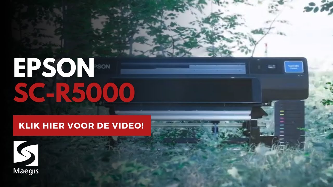 Epson SC-R5000 - Grootformaatprinter met resin-inkt! - YouTube