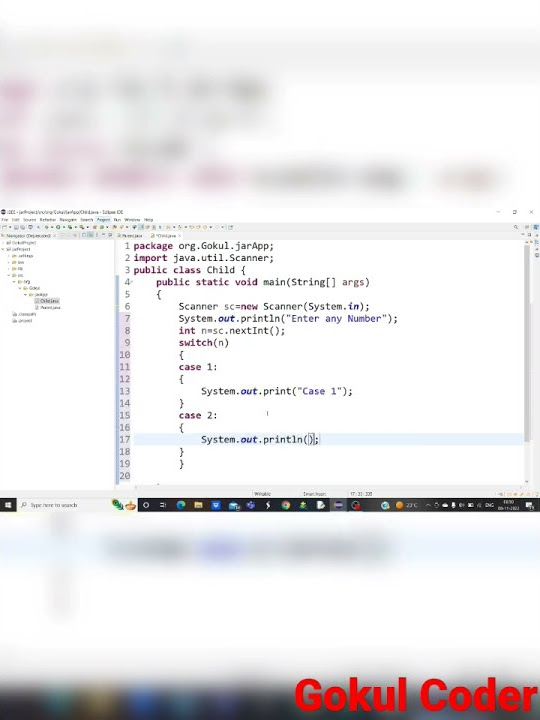 Switch Statement Example Without Break Keyword In Java Gokulcoder Shorts Javaprogramming 