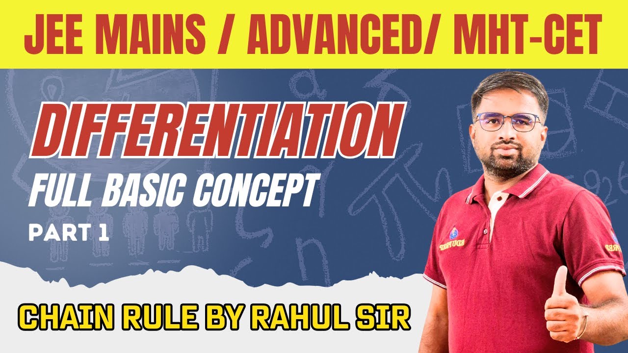 Differentiation Beginners ||JEE MAINS/ ADVANCED/ MHT-CET|| Part 1 - YouTube