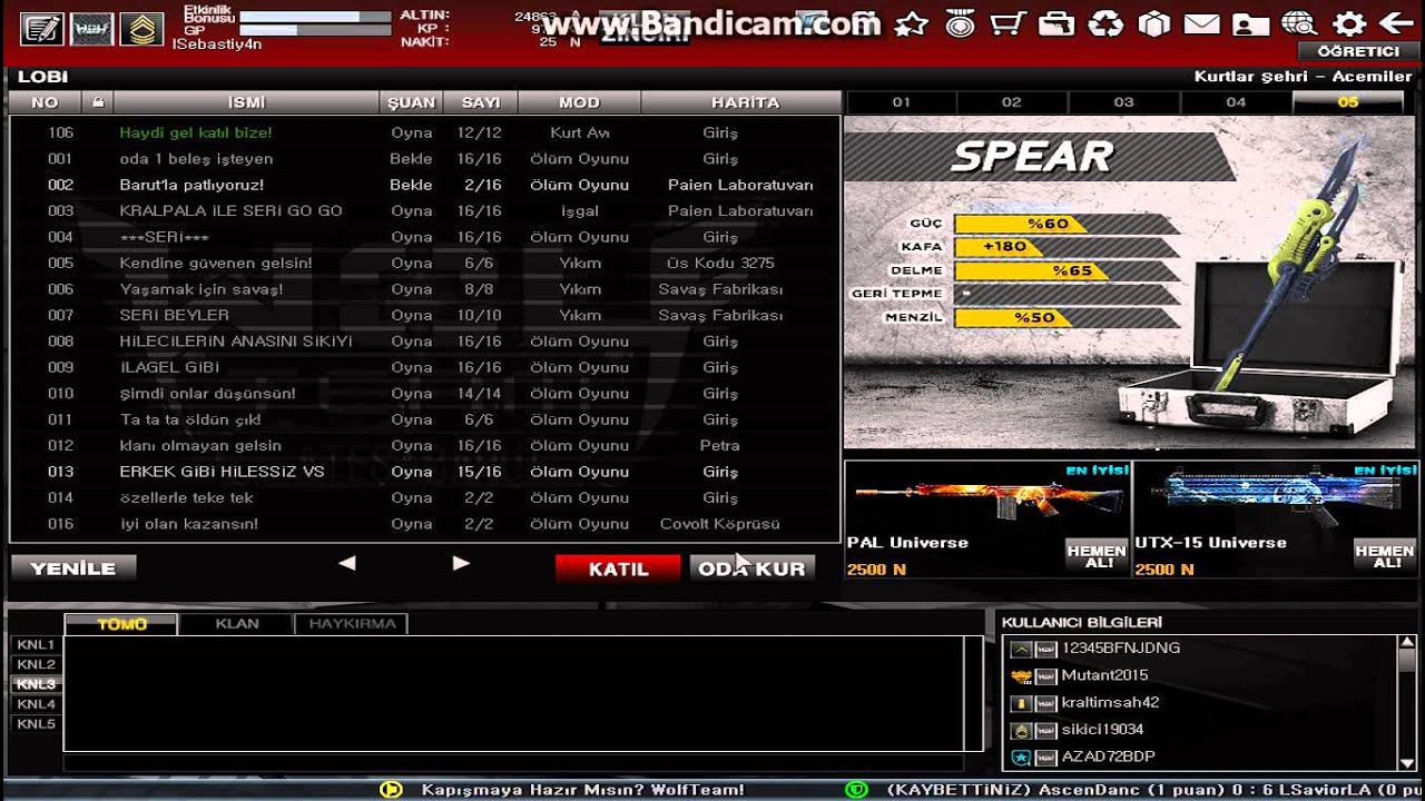 ULUBATTIM! | Wolfteam VIP Hack. - YouTube