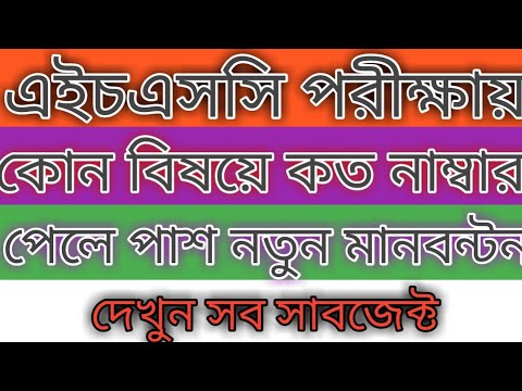 HSC Mark Distribution & Question Pattern 2020,HSC-2020 All Subject Pass ...