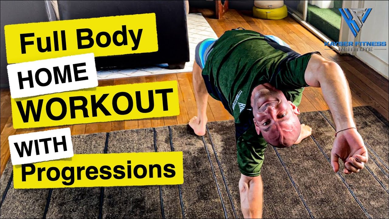 Full Body Home Workout With Progressions | Complete Routine - YouTube