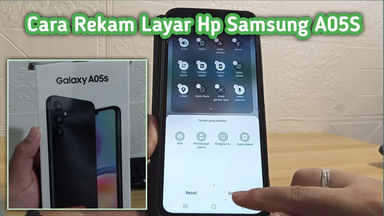 Cara Rekam Layar di HP Samsung AO5S Mudah Banget - YouTube