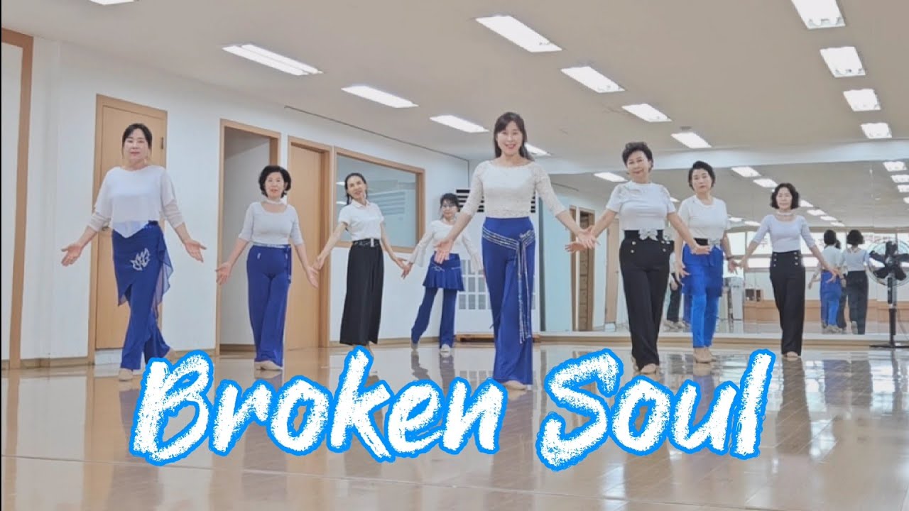 Broken Soul - Linedance (Improver//Niels Poulsen, Simon Ward)||JJ 오후초급반 - YouTube