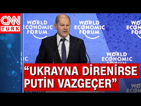 Almanya Başbakanı Scholz Davos'ta konuştu! \