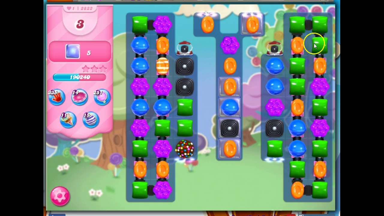 Candy Crush Level 2822 Talkthrough, 25 Moves 0 Boosters - YouTube