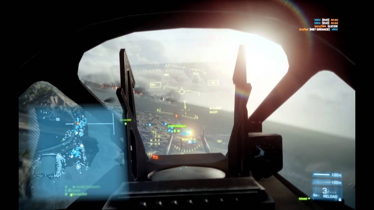 Battlefield 3 Jet Gameplay - YouTube