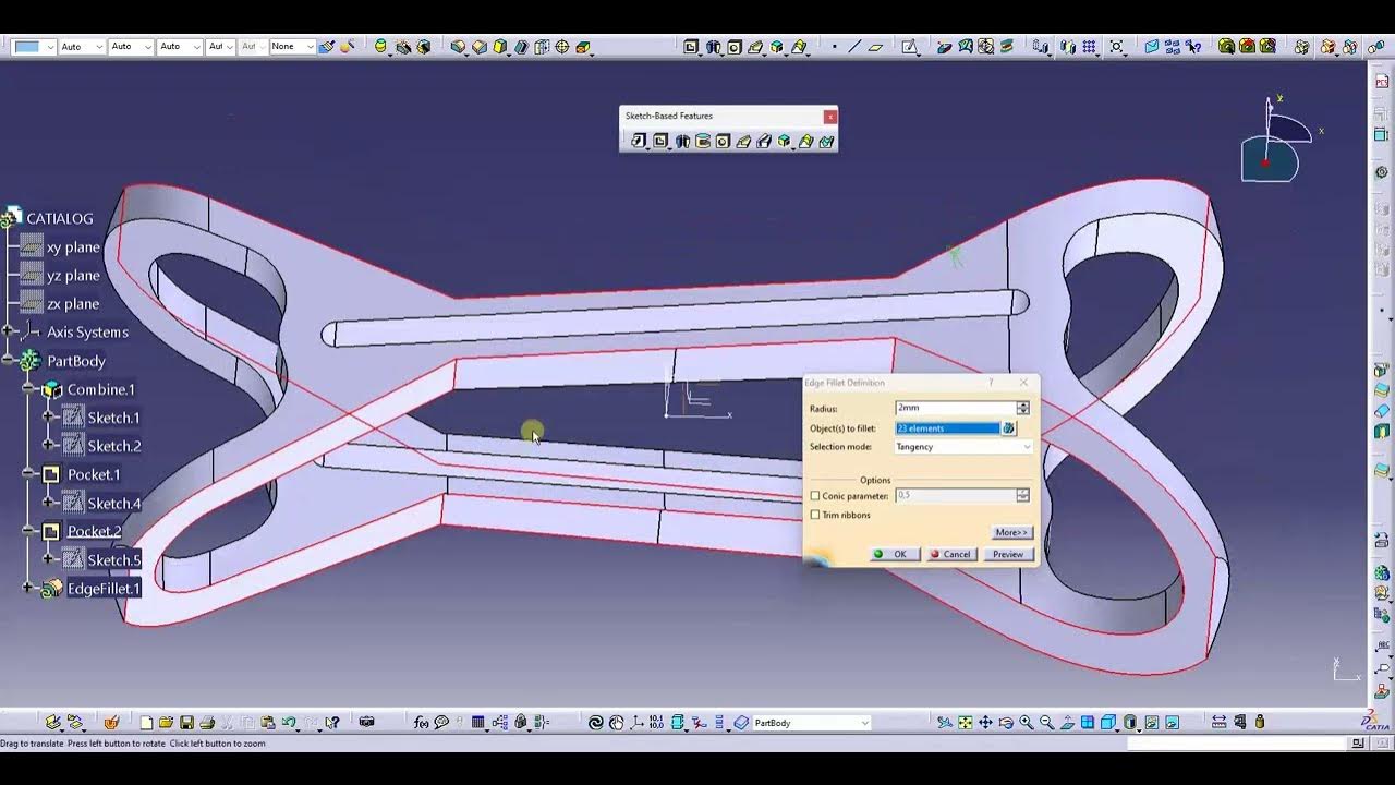 Creating Seamless 3D Unions: CATIA Solid Combine Command Demystified CATIA V5 - CATIALOG - YouTube