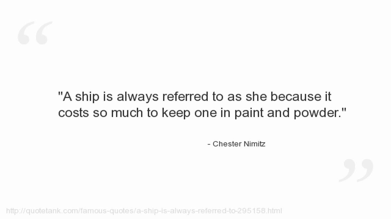 Admiral Chester Nimitz Quotes