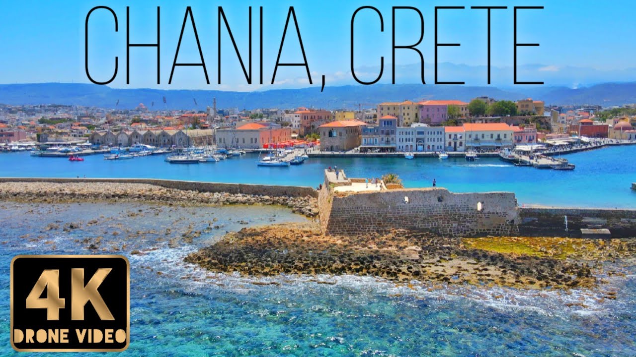 Chania, Crete, Greece 4k Drone - YouTube
