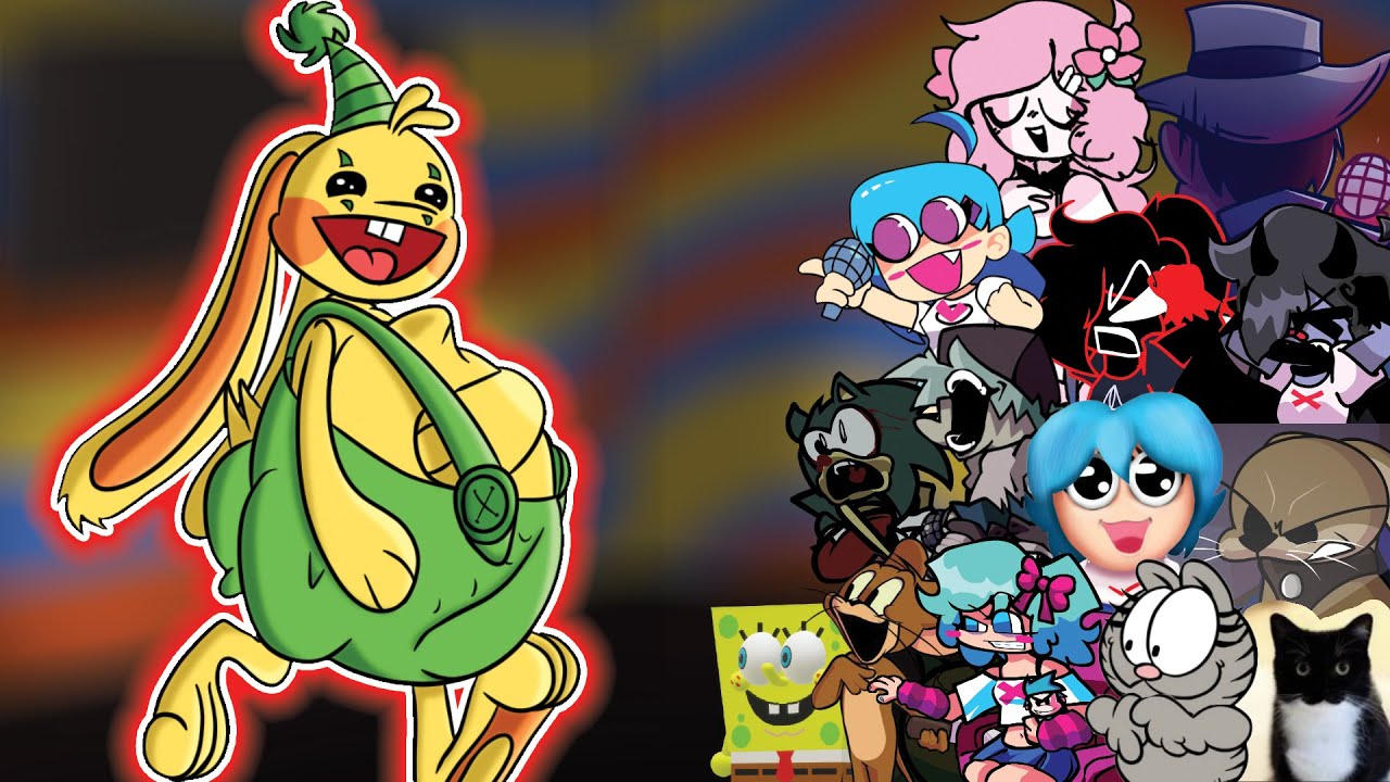 FNF Musical Memory(Vs Bunzo Bunny Big Fat) But Different Characters ...