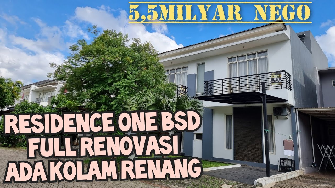 Rumah di Jual Residence One Bsd City Full Renov Ada Kolam Renangnya ...