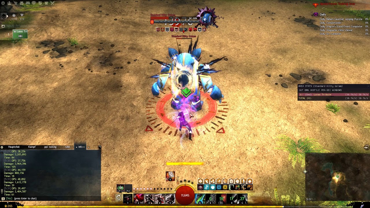 Gw2 Deadeye 38,7k DPS Benchmark/ Chaos boons/ 10 Condi - YouTube