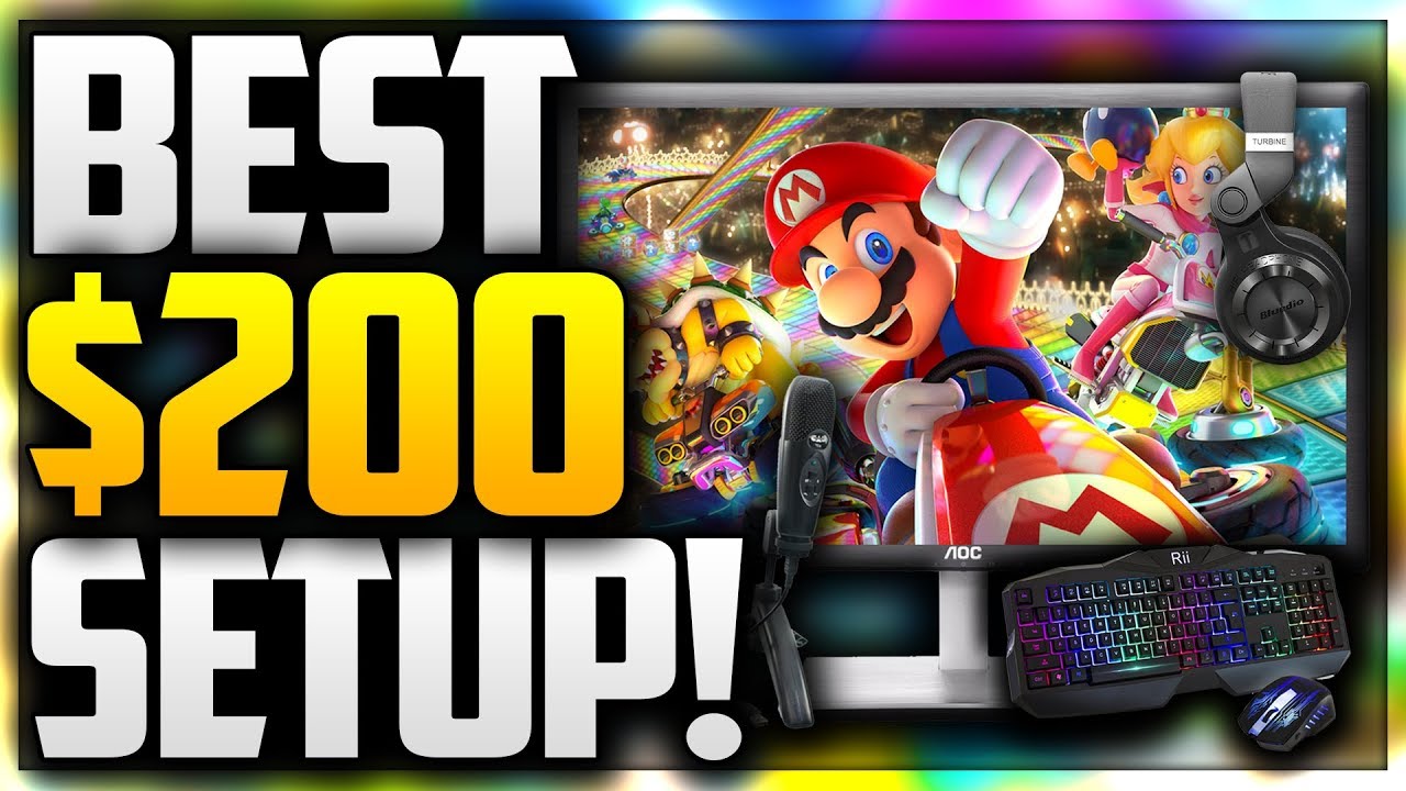 ULTIMATE $200 BUDGET GAMING SETUP FOR NEW CONTENT CREATORS! BEST GAMING ...