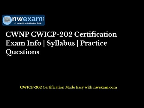 CWNP CWICP-202 Certification Exam Info | Syllabus | Practice Questions - YouTube