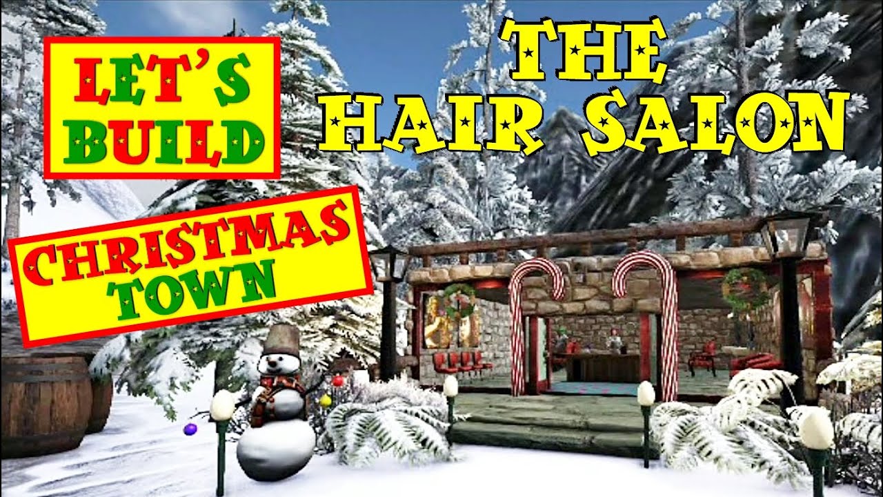 We Build & Decorate the Hair Salon - Christmas Town Winter Wonderland ...