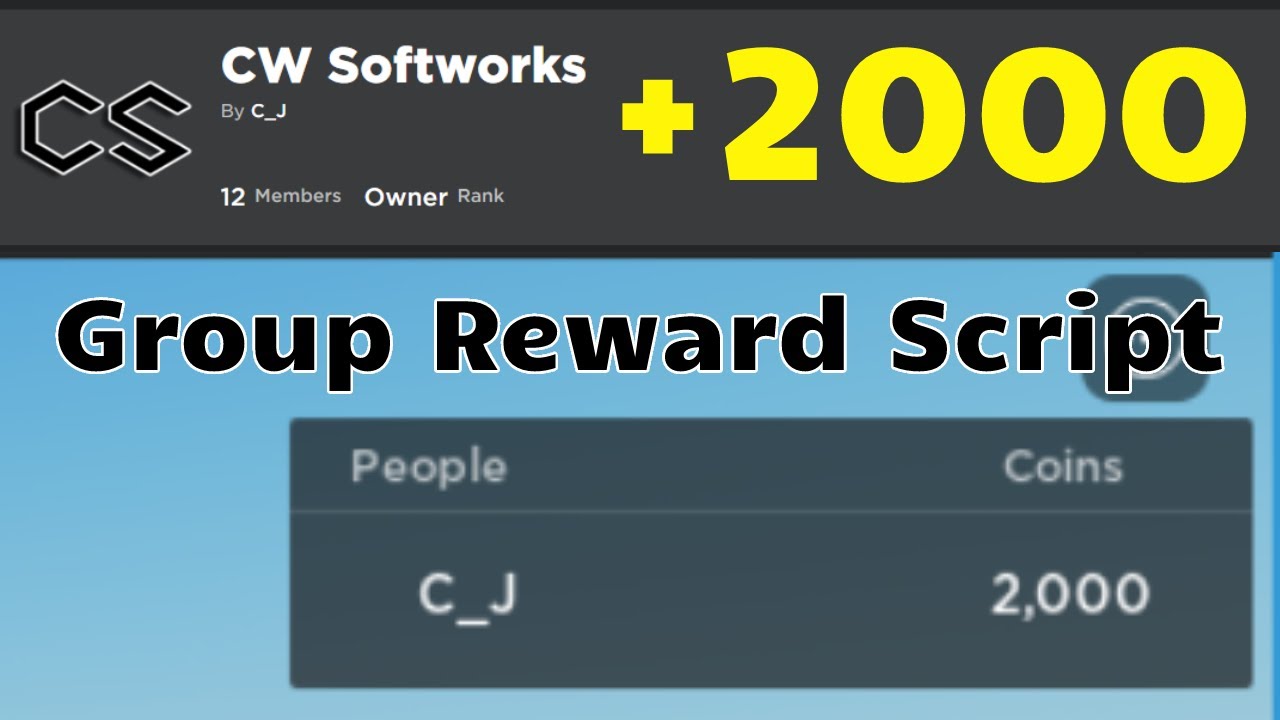 How to create a group reward system | Roblox - YouTube